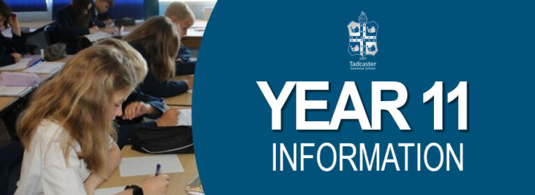 Year 11 Information - Tadcaster Grammar School